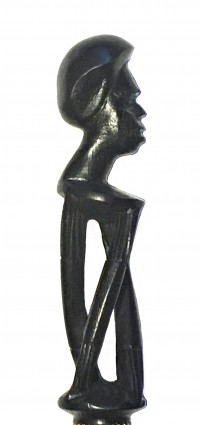 Fiji Vesi Wood Cannibal Fork with Mother-of-Pearl Inlay - 12" - Model 1 ...