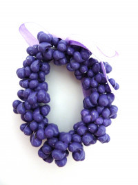 Shell: Popcorn Shell Choker Lei & Bracelet - Purple , Hawaiian Gifts ...
