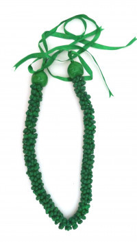 Shell: Popcorn Shell Choker Lei - Green , Hawaiian Gifts from Island Girlz